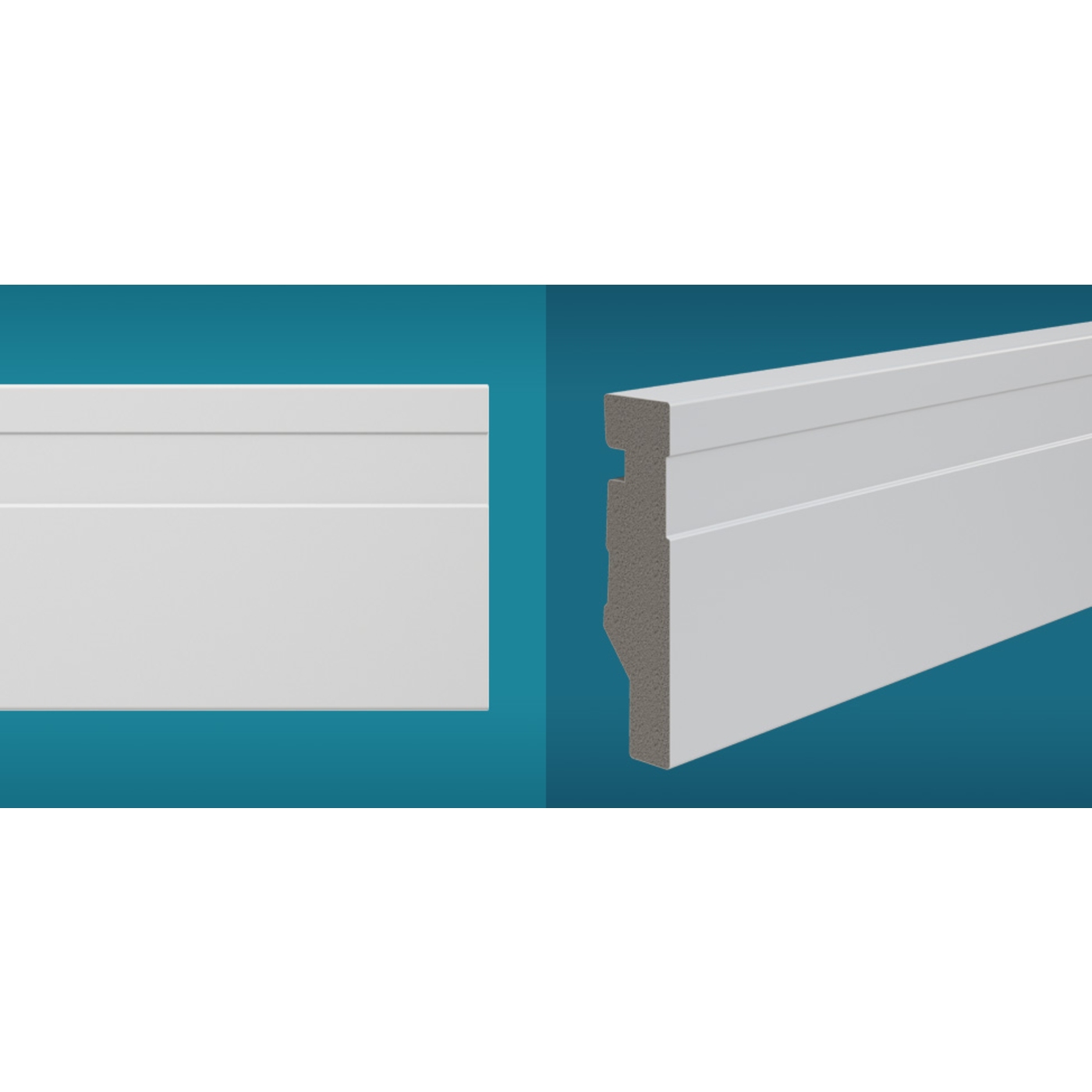 Rodapé Poliestireno Duratex Moulding Maxx M01 Branco 2,10m x 7cm x 1,8cm (Metro Linear) | Pergo ...