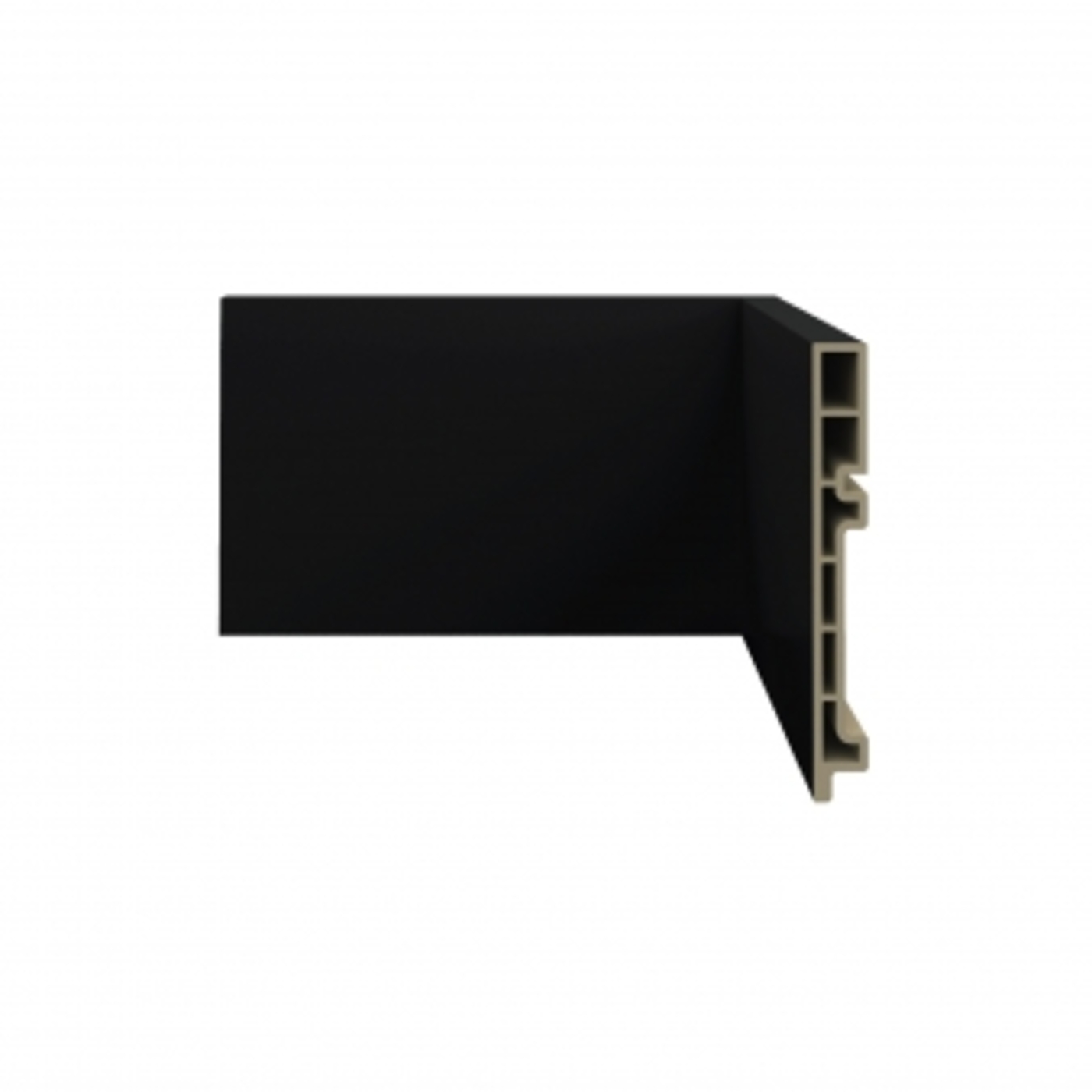 Rodapé Ecovale PVC-Super WPC R5 laca preto 18mm x 15cm Branco | Pergo ...