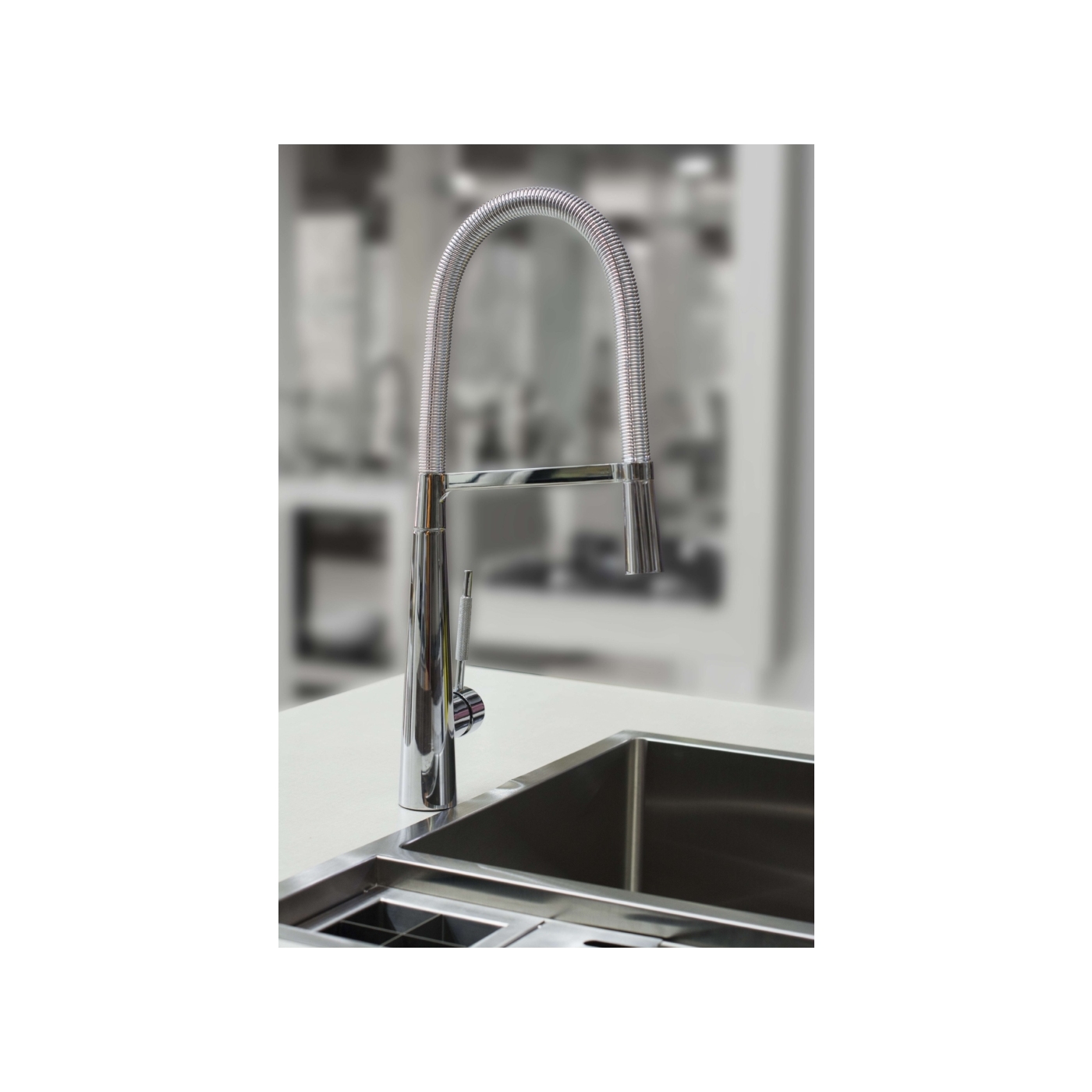 Misturador Monocomando Gourmet c/ Mangueira Removível Lexxa Bagno ...