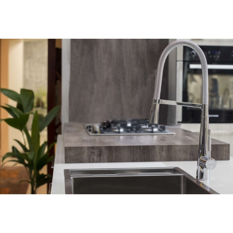 Misturador Monocomando Gourmet c/ Mangueira Removível Lexxa Bagno ...