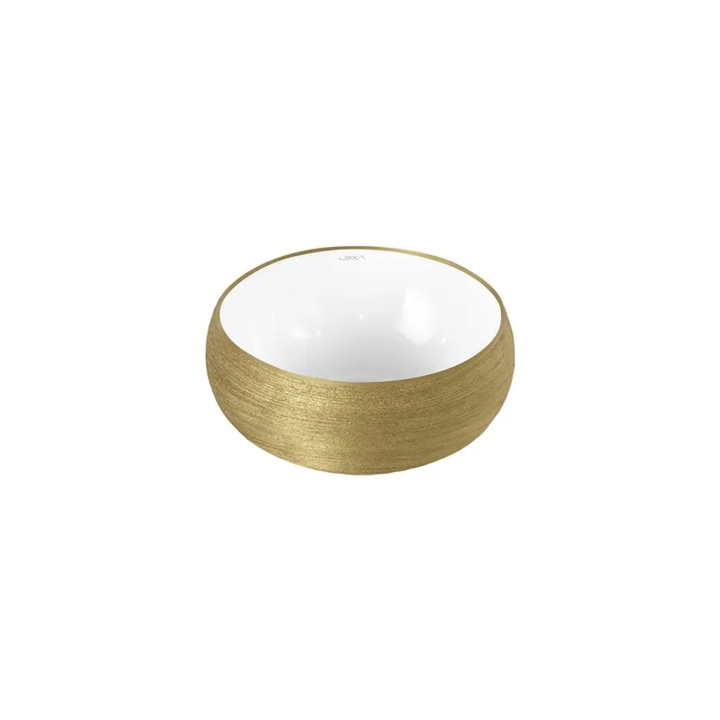 Cuba Cerâmica Lexxa Bagno LX336GW Branco Dourado | Pergo Móveis ...